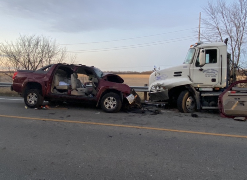 Four vehicles involved in serious crash on route 22