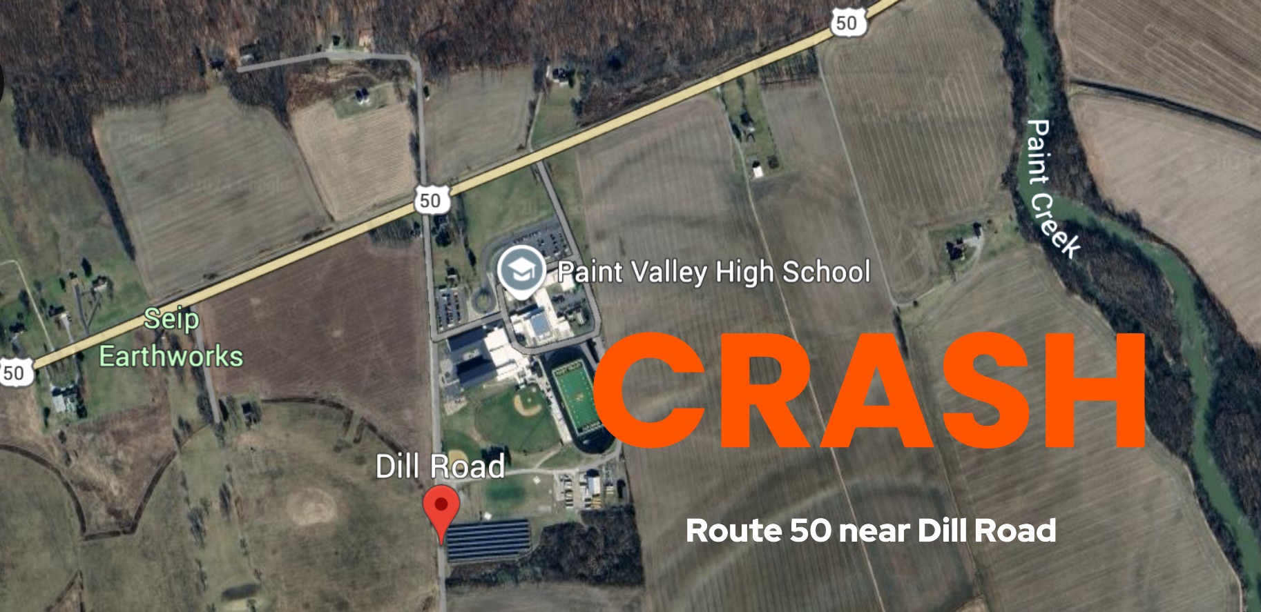 Rescue crews respond to crash on Route 50 in Bainbridge