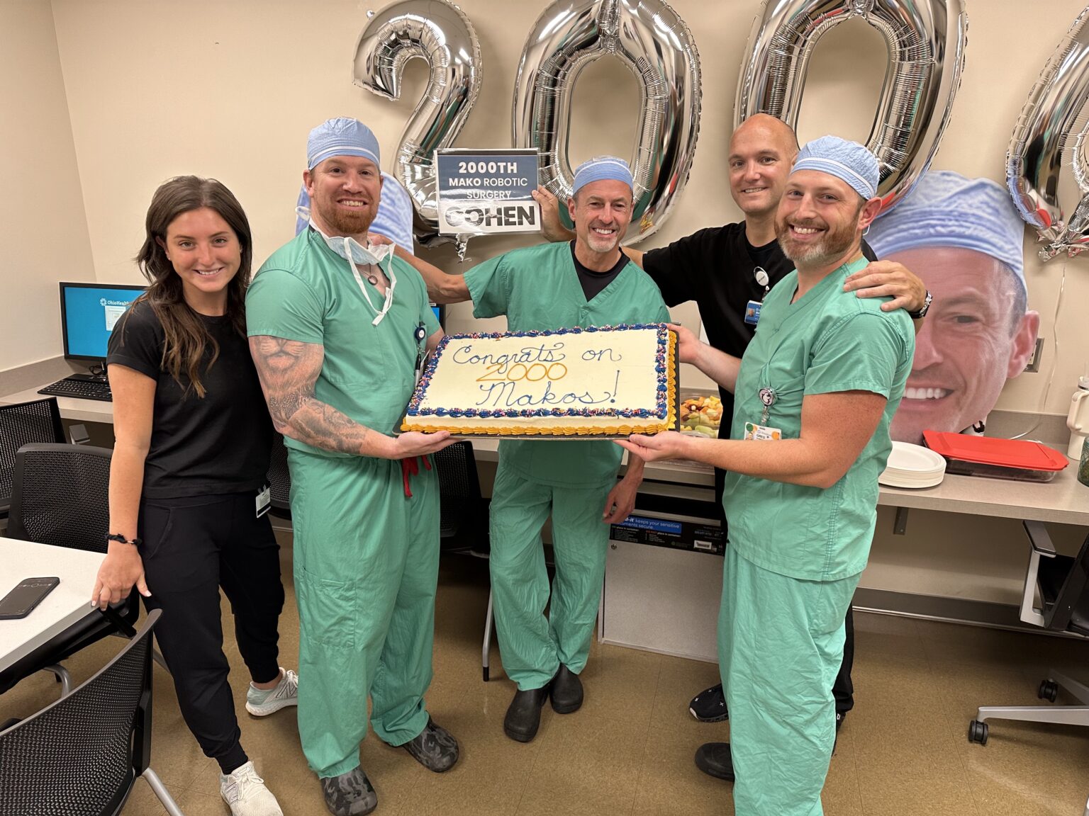 Dr. Brian Cohen performs 2000th Mako Robotic Surgery