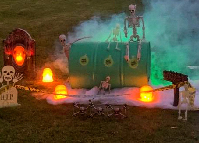 Halloween display warns of nuclear dangers in Pike County