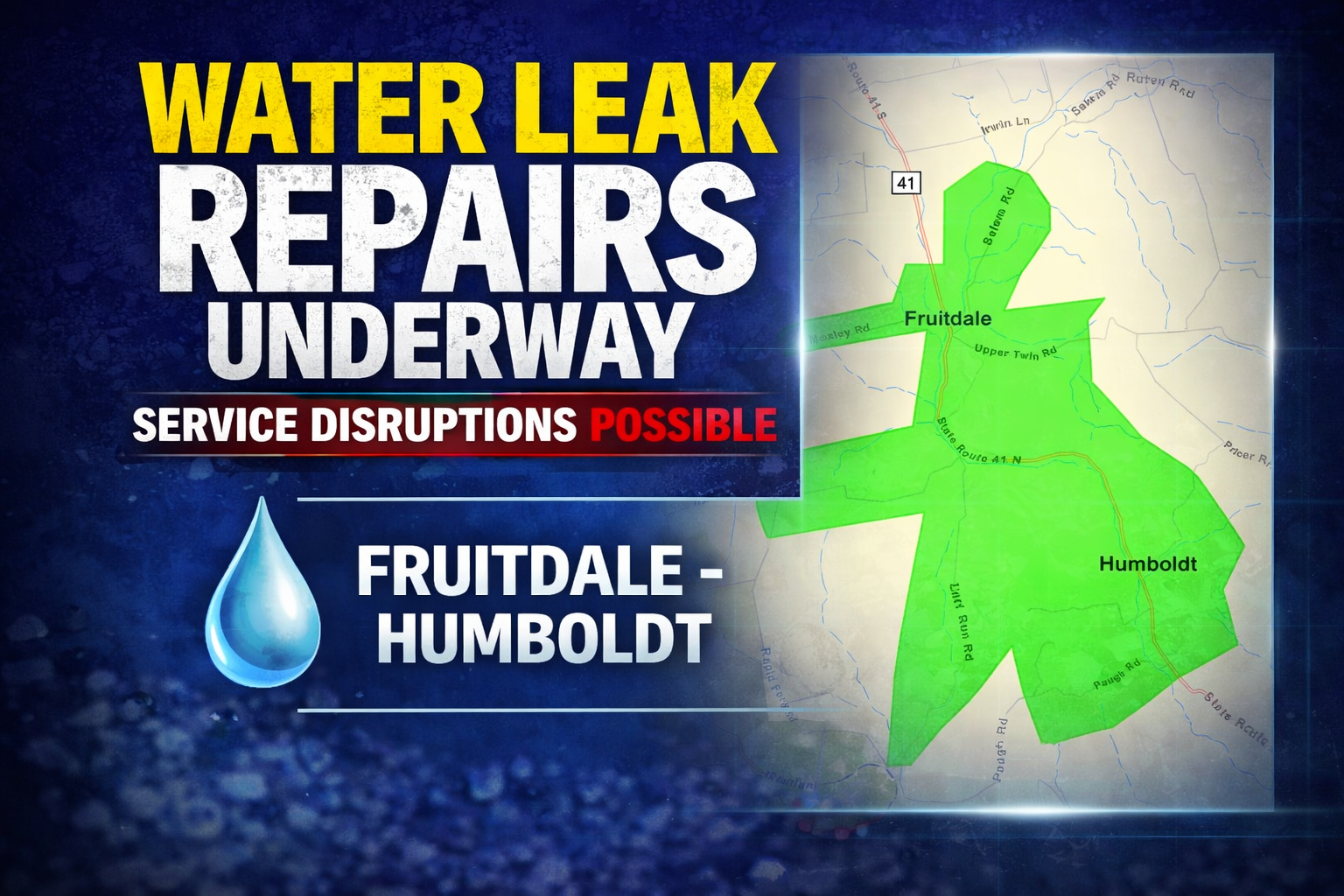 Water leak repairs underway along Route 41 in Ross County; disruptions ...