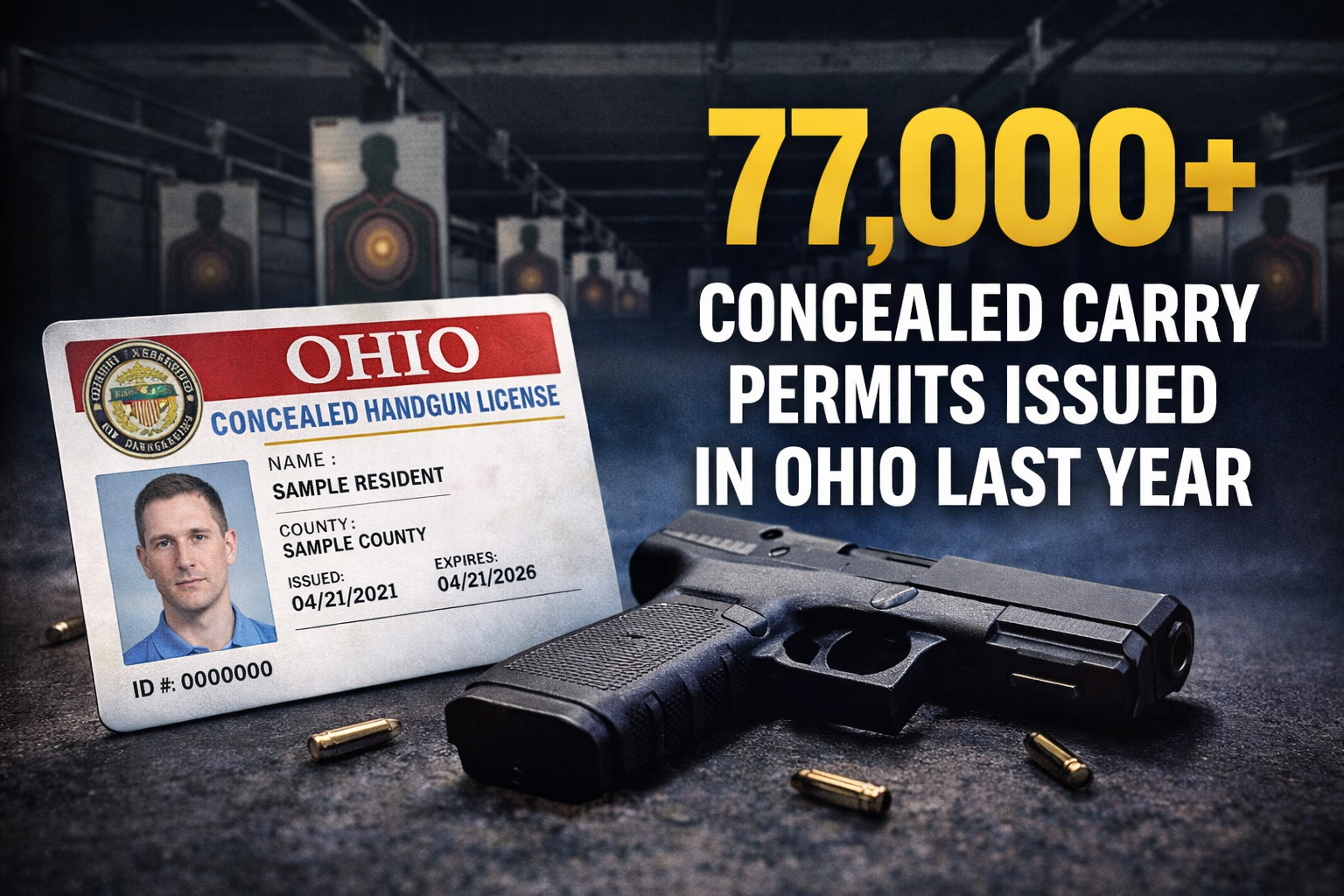 Over 77,000 concealed carry permits issued in Ohio last year