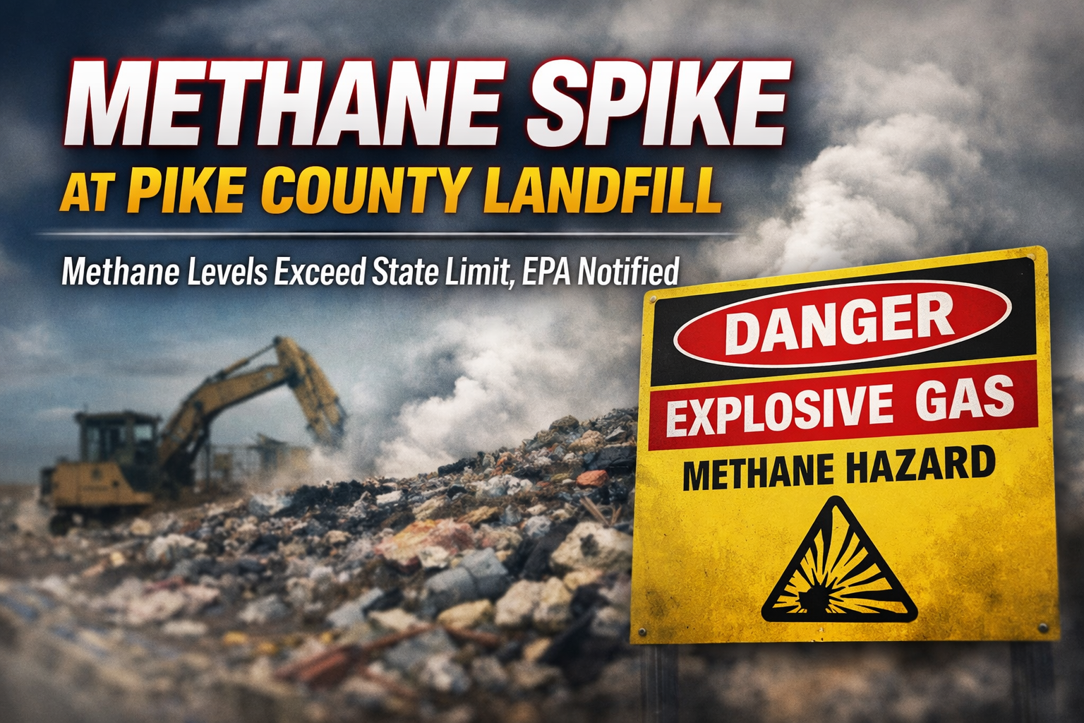 Methane spike at Pike County landfill exceeds state limit, EPA notified