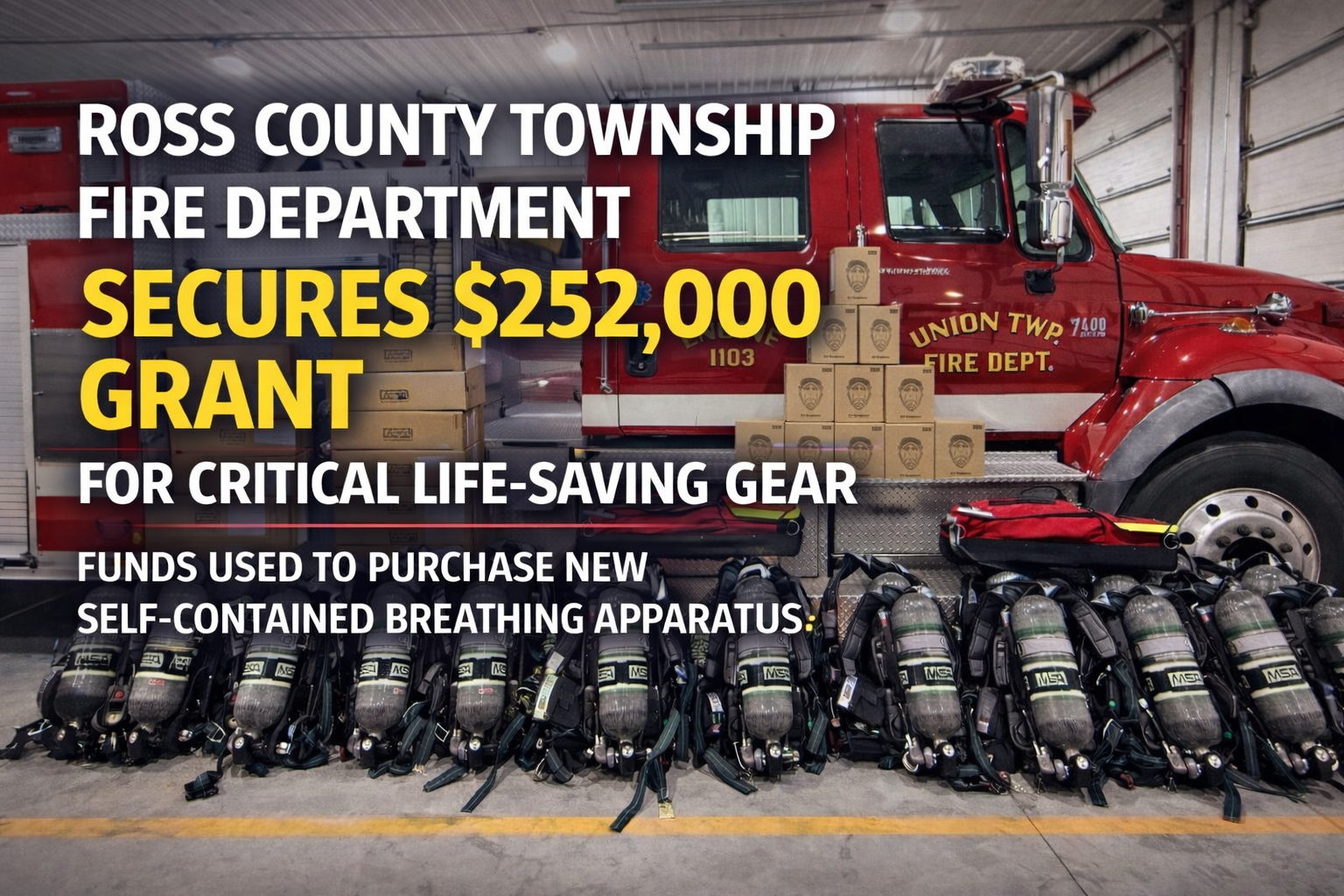 Ross County township fire department secures $252,000 grant for ...