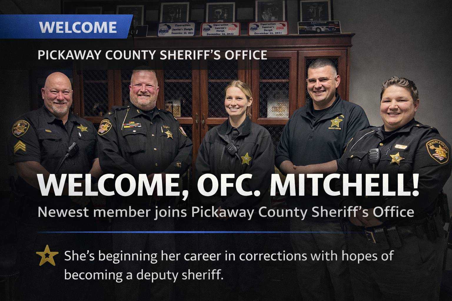 Pickaway County Sheriff’s Office welcomes new corrections officer