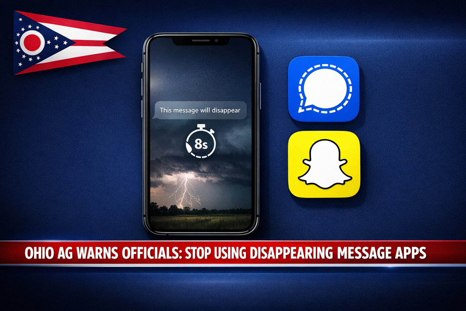 Ohio AG warns public officials against using apps that delete messages