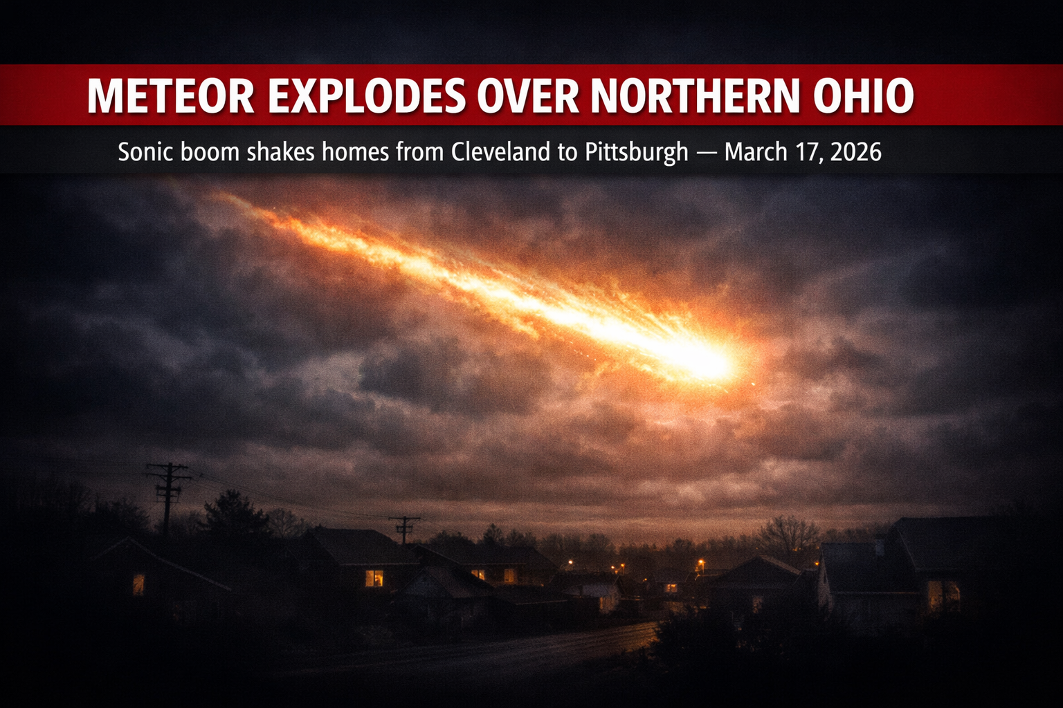 Space rock stuns Ohio — Meteor causes loud boom near Cleveland