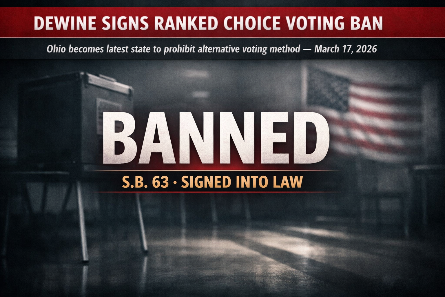 DeWine signs ban on ranked choice voting into law, shutting door on ...