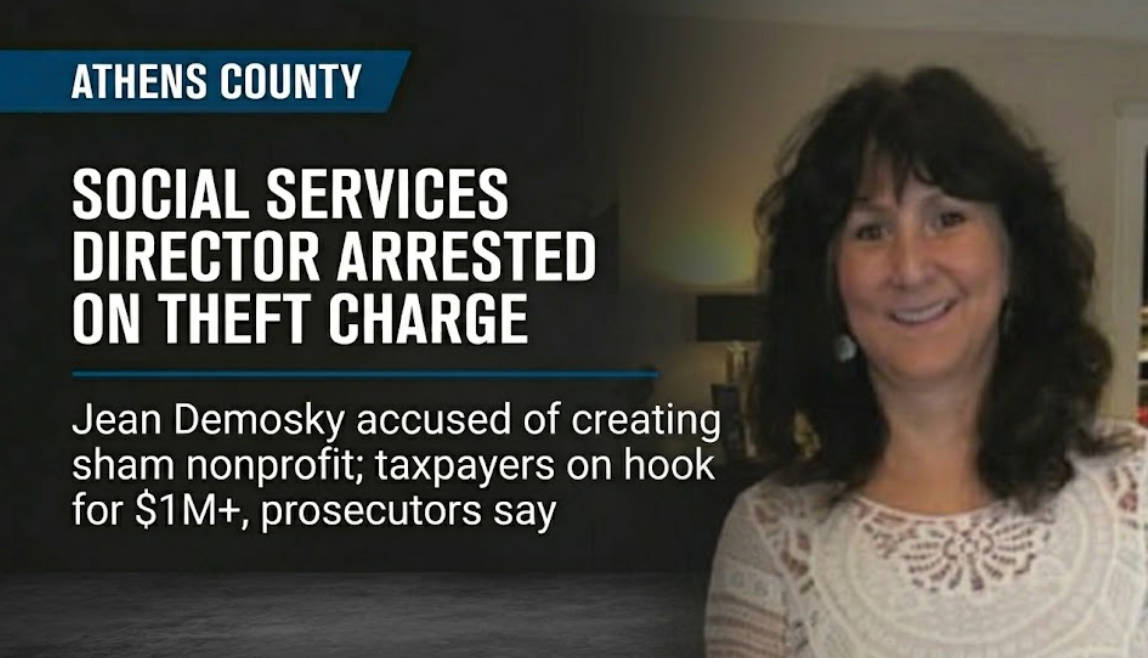 Athens County social services director arrested on theft in office charge