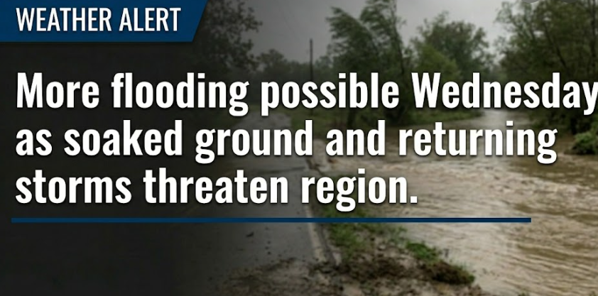 More flooding possible Wednesday as soaked ground and returning storms ...